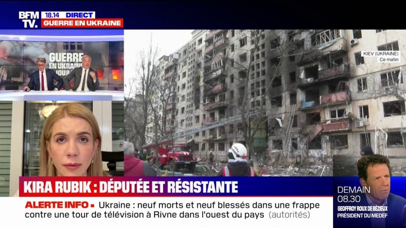 Kira Rudik, députée ukrainienne: “Nous appelons les partenaires ...