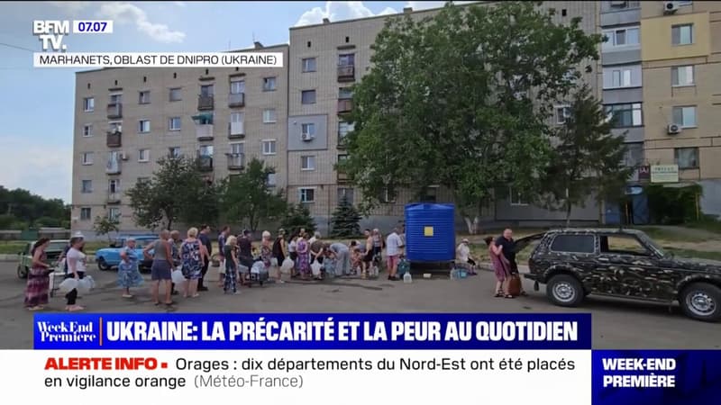 Ukraine: à Marhanets, une ville proche de la centrale de Zaporijia, les ...