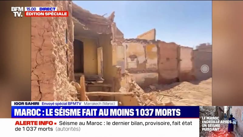 Au Maroc, le séisme fait désormais au moins 1037 morts, selon le dernier bilan provisoire ...